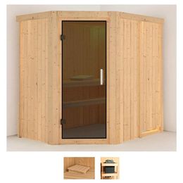 Karibu Sauna &raquo;Swantje&laquo; Set, ohne Ofen beige ohne Ofen, (ohne Ofen)