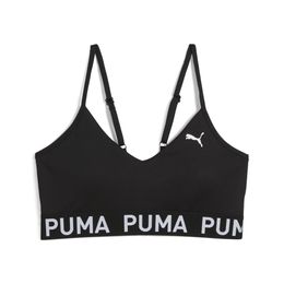 Puma Damen Sport-BH "MOVE Puma STRONG BH Damen", Gr. M, schwarz, Obermaterial: 85% Polyester, 15% Elasthan. Futter Vorderteil: 94% Polyester, 6%