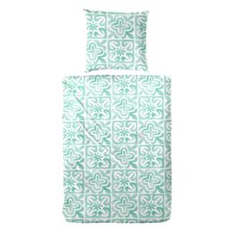 Primera Bettw&auml;sche &raquo;Renforce-Bettw&auml;sche Morocco&laquo; 2 wei&szlig; Renforc&eacute;, Obermaterial: 100% Baumwolle B/L: 135cm x 200cm, 1 Stk., 1 Stk., Renforc&eacute;, B/L: 80cm x 80cm,