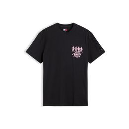 Tommy Jeans T-Shirt Herren Gr&ouml;&szlig;e S pink / schwarz