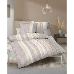 Kaeppel Bettw&auml;sche &raquo;Firenze&laquo; 2 Stk. Mit Paisleymuster beige Interlock-Jersey, Obermaterial: 100% Baumwolle B/L: 135cm x 200cm, 1 Stk., 1 Stk., Interlock-