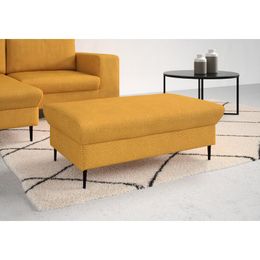 DOMO collection Sitzhocker &raquo;Modica&laquo; Auch in Cord, Fu&szlig;h&ouml;he passend f&uuml;r g&auml;ngige Saugroboter! gelb B/H/T: 99cm x 42cm x 65cm, Struktur