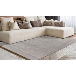 Arte Espina Teppich &raquo;Nila 100&laquo; rechteckig 20 mm H&ouml;he grau Polypropylen (PP) B : 80cm 1 Stk., 20mm, L: 150cm