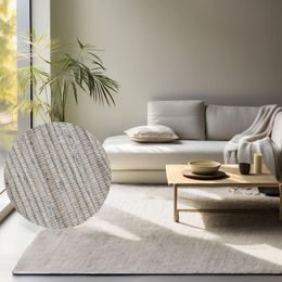 Hanse Home Teppich &raquo;Dhaka Juteteppich&laquo; rechteckig 5 mm H&ouml;he L&auml;ufer, handgewebt, Jute, Wolle, Natur, Wohnzimmer, Flur, Klassisch wei&szlig; Jute B : 160cm 1 