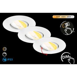 Briloner Leuchten LED Einbauleuchte &raquo;DIMARA&laquo; LED-Modul 1 Stk. 90x24 mm, Wohnzimmer, Flur 1, H: 2,9cm, 1 Stk.