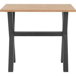 M&auml;usbacher Bartisch Gestell in X-Form (Breite 120, 140 oder 160 cm) schwarz B/H/T: 120cm x 105cm x 70cm, 120cm