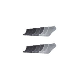 Camano Herren Sneakersocken "14er Pack", Gr. 39, grau, 77% Baumwolle, 22% Polyamid, 1% Elasthan, uni, Socken