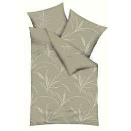 Kaeppel Bettw&auml;sche &raquo;Organic&laquo; 2 Stk. gr&uuml;n Mako-Satin, Obermaterial: 100% Baumwolle B/L: 140cm x 220cm, 1 Stk., 1 Stk., Mako-Satin, B/L: 80cm x 80cm & 80cm x 