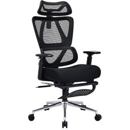 OTTO home Drehstuhl &raquo;Andora, moderner ergonomischer Schreibtischstuhl&laquo; () mit Fu&szlig;st&uuml;tze Stoff B/H/T: 73cm x 117cm x 73cm,mit Fu&szlig;st&uuml;tze