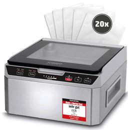 CASO GERMANY CASO Vakuumierer "1417 VacuChef 40", B:32cm H:17,5cm T:35,5cm, silber, Vakuumierer