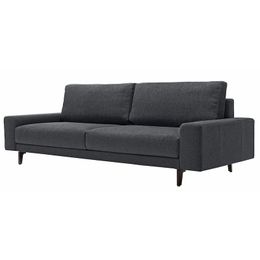 Creation BY ROLF BENZ 3-Sitzer &raquo;CR.450, Designsofa, Loungesofa&laquo; Armlehne breit niedrig, Alugussf&uuml;&szlig;e in umbragrau, Breite 220 cm grau NaturLEDER OSKAR 