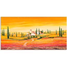 Artland Wandbild Europa 1 Stk. tlg. als Alubild, Leinwandbild in verschied. Gr&ouml;&szlig;en orange B/H/T: 150cm x 75cm, Alu-Dibond-Druck Europa, 1 Stk.