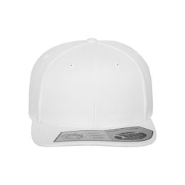 Flexfit Herren Flex Cap "Flexfit Unisex 110 Fitted Snapback", wei&szlig;, unifarben, 83% Polyacryl, 15% Wolle, 2% Elasthan, Caps