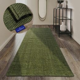 Villeroy & Boch Teppich &raquo;Rosalie Juteteppich&laquo; rechteckig 10 mm H&ouml;he L&auml;ufer, 100% Jute, Natur, Wohnzimmer, Esszimmer, Schlafzimmer, GRS gr&uuml;n Jute B : 80cm 1 Stk., 10mm