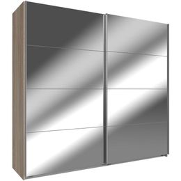 wimex Schwebet&uuml;renschrank &raquo;Easy&laquo; mit Vollspiegel braun B/H/T: 225cm x 210cm x 65cm, T&uuml;ren: 2 Stk.