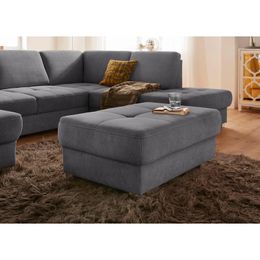 Sit & More sit&more Hocker &raquo;Santorini&laquo; grau Luxus-Microfaser (90% Polyester, 10% Polyamid);Struktur (100% Polyester);Luxus-Microfaser ALTARA NUBUCK (100% 