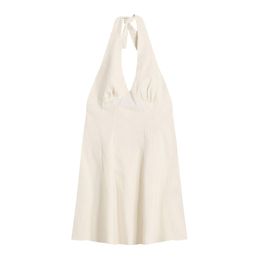 Bershka Kleid Damen Gr&ouml;&szlig;e 38 hellbeige Sommerkleid