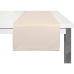 WIRTH Tischl&auml;ufer &raquo;Umea&laquo; beige Polyester B/L: 150cm x 40cm, 1 Stk., rechteckig