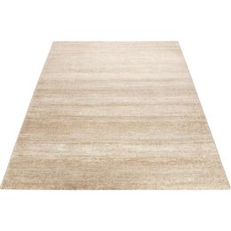 Wecon Home Teppich &raquo;Island Beach&laquo; rechteckig 10 mm H&ouml;he Kurzflor, Wohnzimmer beige Kunstfaser B : 120cm 1 Stk., 10mm, L: 170cm