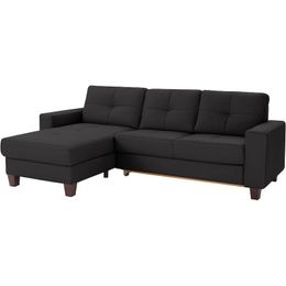 OTTO home Ecksofa &raquo;Varese&laquo; wahlweise mit Schlaffunktion und Vorziehfunktion braun Luxus-Microfaser ALTARA NUBUCK (100% Polyester);Luxus-Microfaser 