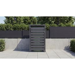 Weka M&uuml;lltonnenbox &raquo;Gary&laquo; Metall pulverbeschichtet, BxTxH: 68x80x116 cm grau Metall Einheitsgr&ouml;&szlig;e