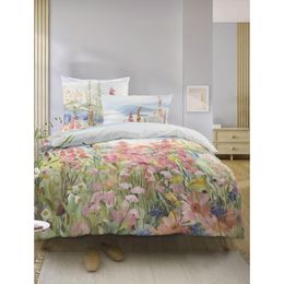 Irisette Bettw&auml;sche &raquo;Wave 8689&laquo; 2 anschmiegsam und atmungsaktiv, Ganzjahresqualit&auml;t Mako-Satin, Obermaterial: 100% Baumwolle B/L: 155cm x 220cm, 1 Stk., 1 Stk.
