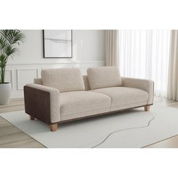 Sit & More sit&more Big-Sofa &raquo;Concept&laquo; Modernes Sofa in drei Fu&szlig;farben zur Auswahl 100% Polyester B/H/T: 226cm x 84cm x 93cm,mit Fu&szlig; Buche natur