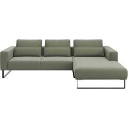 Musterring Ecksofa &raquo;JUSTB! PM100, stilvoller Lounge-Komfort von &laquo; Kollektion Bettina Zimmermann, optionaler Sitzvorzug & Fu&szlig;-Auswahl gr&uuml;n 85% Polyester, 15% 