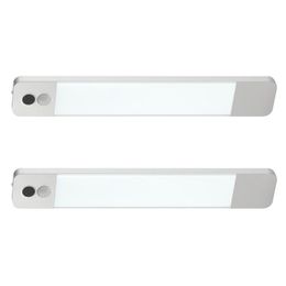 Hanseatic LED Unterbauleuchte &raquo;/ Schrankbeleuchtung / Lichtleiste LUBLUGHK223&laquo; LED-Modul 2 Stk. Neutralwei&szlig; Akkubetrieb, 4000 K, 25cm x 4cm wei&szlig; 1, H: 1cm, 2 