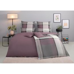 Tom Tailor HOME Bettw&auml;sche &raquo;Lenny in Gr. 135x200 oder 155x220 cm&laquo; 3 mit GRATIS-Zugabe: Kissenh&uuml;lle 1tlg., in Biber und Renforc&eacute; erh&auml;ltlich lila 