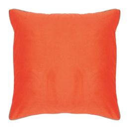 Pad Dekokissen &raquo;Elegance&laquo; Design als Basic, aus Samt, elegante Optik orange Polyester B/L: 40cm x 40cm, 1 Stk.