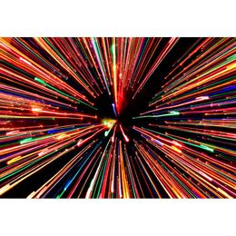 papermoon Fototapete &raquo;Abstrakte streifende Lichter&laquo; bunt Vlies B/L: 3m x 2,2m, Rollen: 1