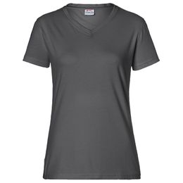 K&Uuml;BLER K&Uuml;BLER Damen T-Shirt "T-Shirt", grau, Gr. M, Obermaterial: 50% Baumwolle CO. 50% Polyester PES., Shirts