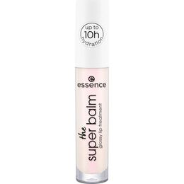 Essence Damen Lippenbalsam &raquo;the super balm glossy lip treatment&laquo; mit Sheabutter und Vitamin E transparent Einheitsgr&ouml;&szlig;e