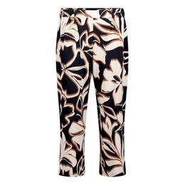 Betty Barclay Schlupfhose mit Bundfalten in Dark Blue/Brown | Gr.: 48