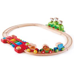 HAPE Spielzeug-Eisenbahn &raquo;Kleines Tier-Eisenbahnset&laquo; aus Holz bunt Einheitsgr&ouml;&szlig;e Spielzeug-Eisenbahn