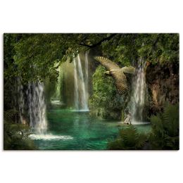 Artland Wandbild &raquo;Das Tor nach Eden&laquo; 1 Stk. tlg. als Alubild, Leinwandbild, Poster, Wandaufkleber in verschied. Gr&ouml;&szlig;en gr&uuml;n B/H/T: 120cm x 80cm, 