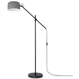 Paco Home Stehlampe &raquo;BOWL&laquo; E27 grau 1, &Oslash; 30cm H: 145cm