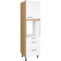 Nobilia Backofenumbauschrank &raquo;"MIAMI", Ausrichtung w&auml;hlbar, mit Schublade und zwei Ausz&uuml;gen und&laquo; einer T&uuml;r, vormontiert, Breite/H&ouml;he: 60/216,6 cm 