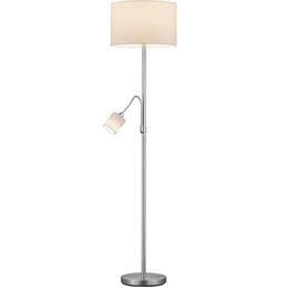 Trio Leuchten Stehlampe &raquo;Hotel&laquo; E14 E27 mit flexibel einstellbarer Leseleuchte, getrennt schaltbar wei&szlig; 2, &Oslash; 40cm H: 170cm