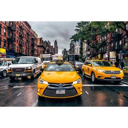 papermoon Fototapete &raquo;New Yorker Taxis&laquo; bunt Vlies B/L: 1,5m x 1,11m, Bahnen: 7 Stk.