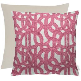 Apelt Dekokissen &raquo;Rafia&laquo; pink Obermaterial: 75% Polyester, 25% Baumwolle B/L: 46cm x 46cm, 1 Stk.