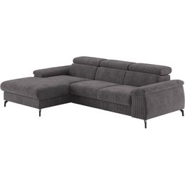 COTTA Ecksofa &raquo;Kitty L-Form, B: 242 cm&laquo; mit Kopfteilverstellung, optional Schlaffunktion & Bettkasten 88% POLYESTER (PES) 12% POLYAMID (PA) B/H/T: 