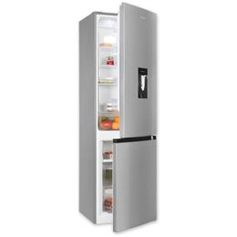 Exquisit K&uuml;hl-/Gefrierkombination &raquo;KGC265-70-NF-WS-040C&laquo; 180,5 cm hoch 54 cm breit EEK C, 251 L Nutzinhalt, NoFrost, Wasserspender silber Flexibler 