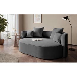 LeGer Home by Lena Gercke 2,5-Sitzer &raquo;ISALIE Samtoptik, rundes Loungesofa, mit Kissen, perfekt gepolstert&laquo; moderne Stoffe, mit 4 Zierkissen, extra 