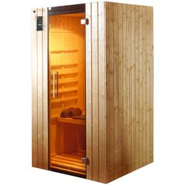 Weka Infrarotkabine &raquo;Ranua 1&laquo; geeignet f&uuml;r 1 Person beige (ohne Ofen)