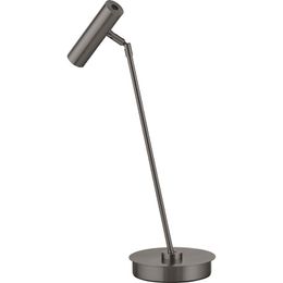 HELL h&ouml;llisch gutes Licht LED Tischleuchte &raquo;TOM PRO&laquo; LED-Modul 1 Stk. warmwei&szlig; - kaltwei&szlig; Tastdimmer, 3-Stufen CCT grau 1, &Oslash; 16cm H: 50cm, 1 Stk.