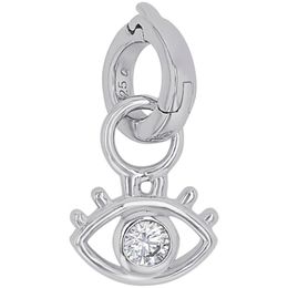 Amor Damen Charm-Einh&auml;nger &raquo;Magisches Auge&laquo; mit Zirkonia (synth.) silber Einheitsgr&ouml;&szlig;e