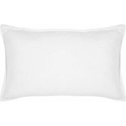 Pad Dekokissen &raquo;COLETTE&laquo; Made in Europe wei&szlig; Obermaterial: 100% Leinen B/L: 50cm x 30cm, 1 Stk.