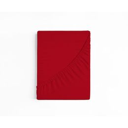 bellana Spannbettlaken &raquo;SleepStyle, aus 100% Baumwolle&laquo; formstabil und pflegeleicht, f&uuml;r Matratzen bis 20 cm H&ouml;he rot Jersey, Obermaterial: 100% 